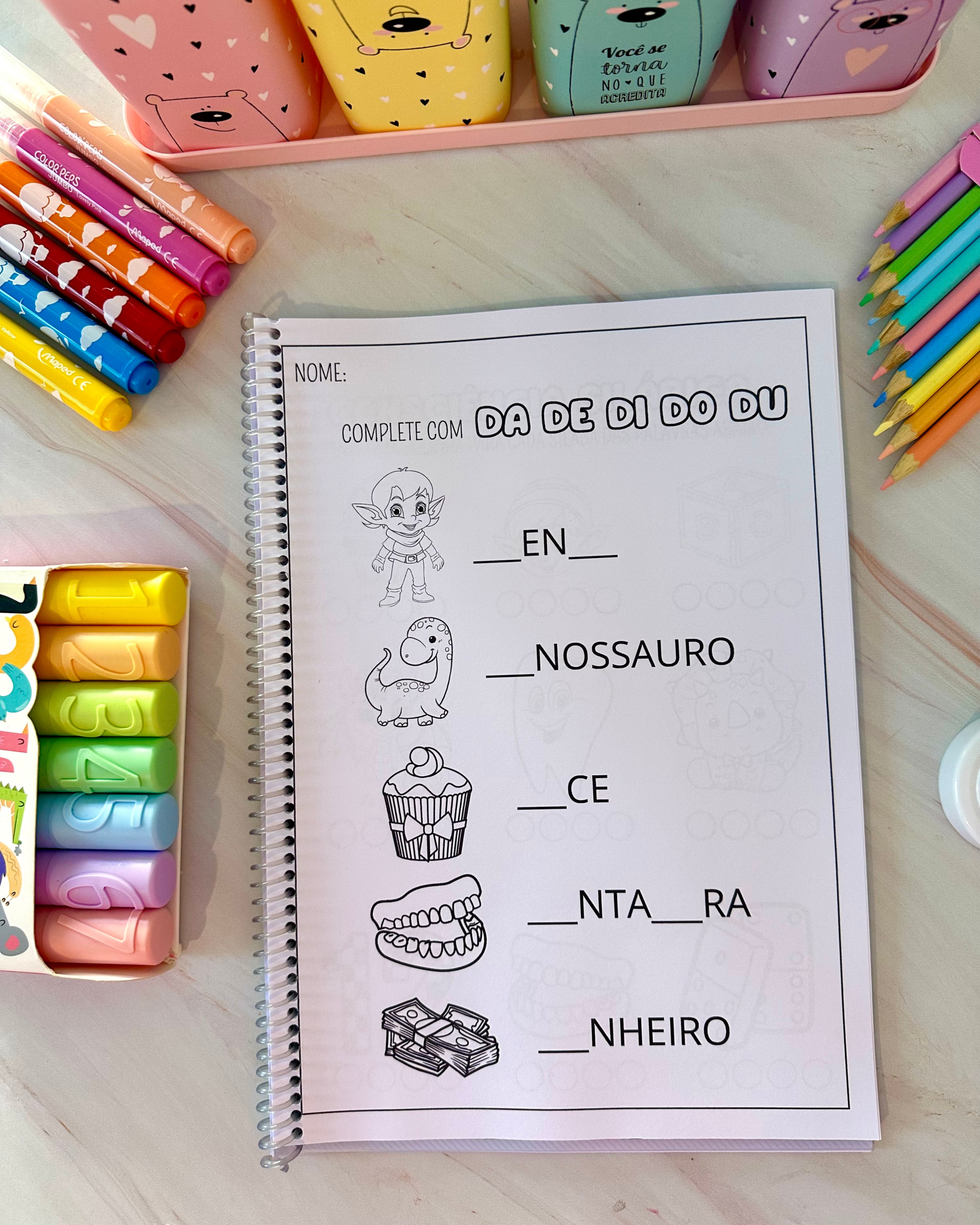 Apostila de Alfabetização Letra “D” – Pro Adriana Leal