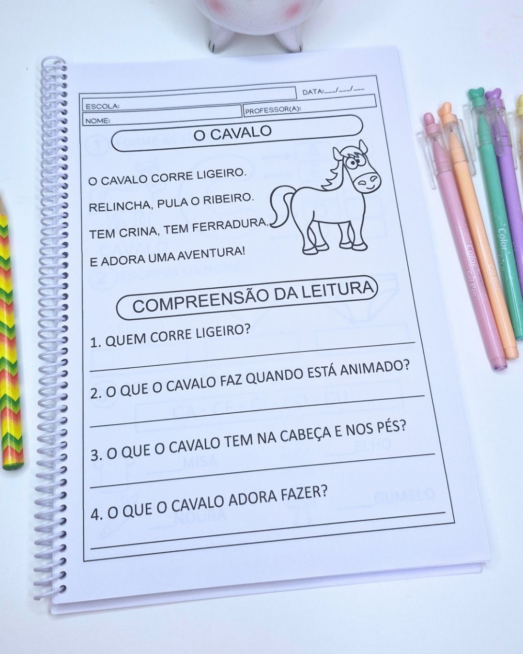 Atividades Sílabas Simples com Pequenos Textos – Pro Adriana Leal