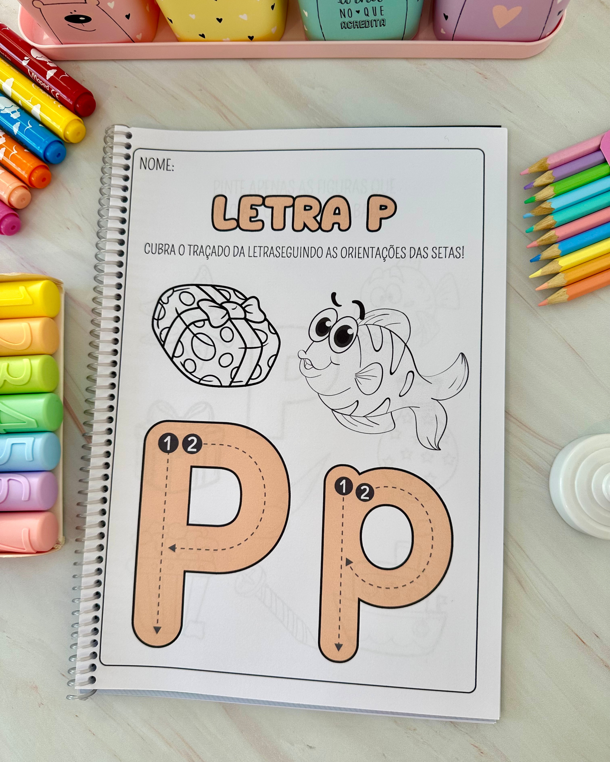 Apostila de Alfabetização Letra “P” – Pro Adriana Leal