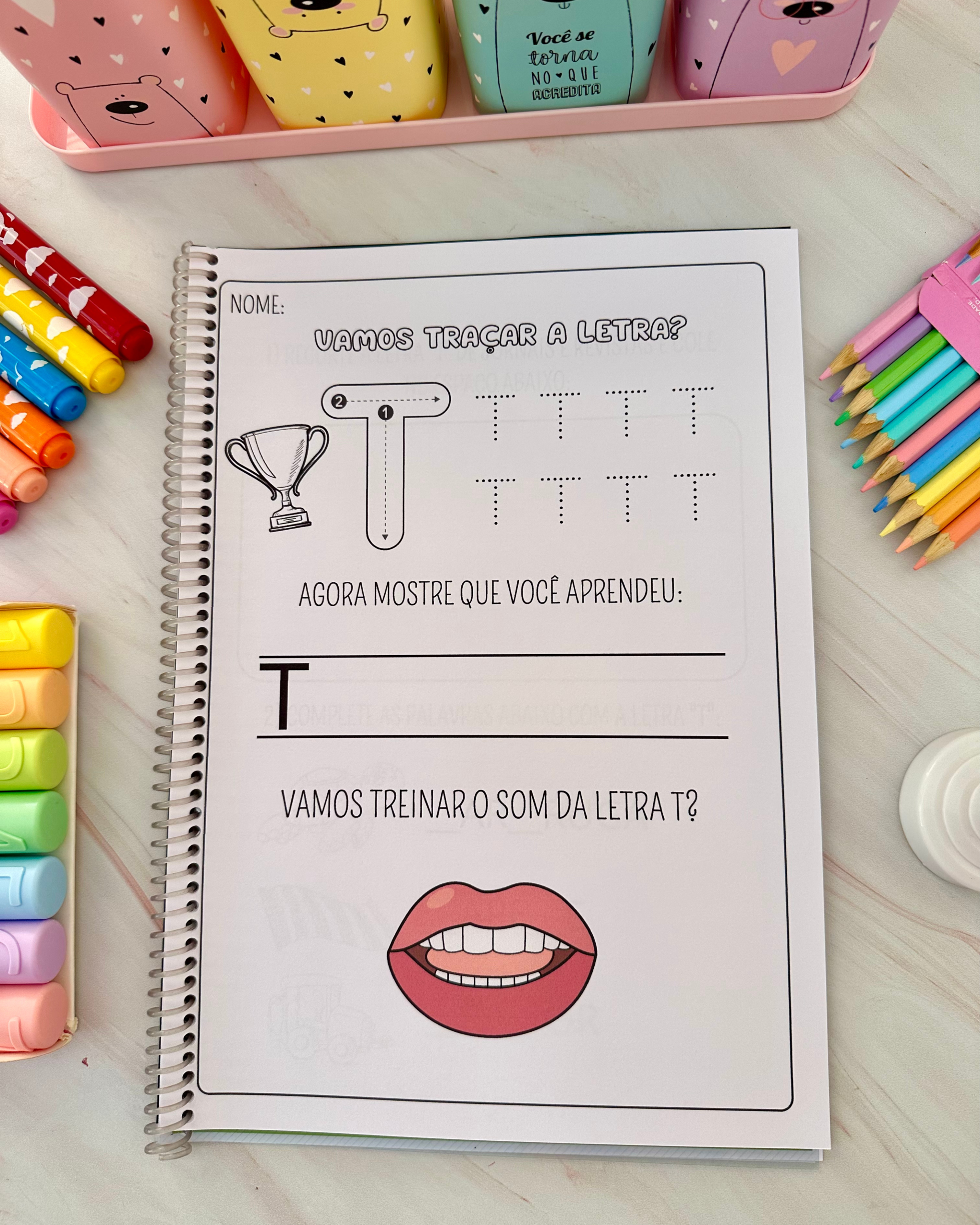 Apostila de Alfabetização Letra “T” – Pro Adriana Leal