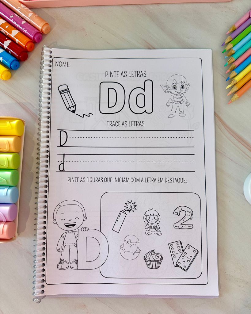 Apostila de Alfabetização Letra “D” – Pro Adriana Leal